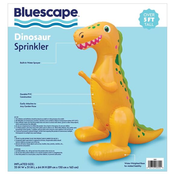 Bluescape | Toys | Bluescape Inflatable Dinosaur Sprinkler Orange 5 ...